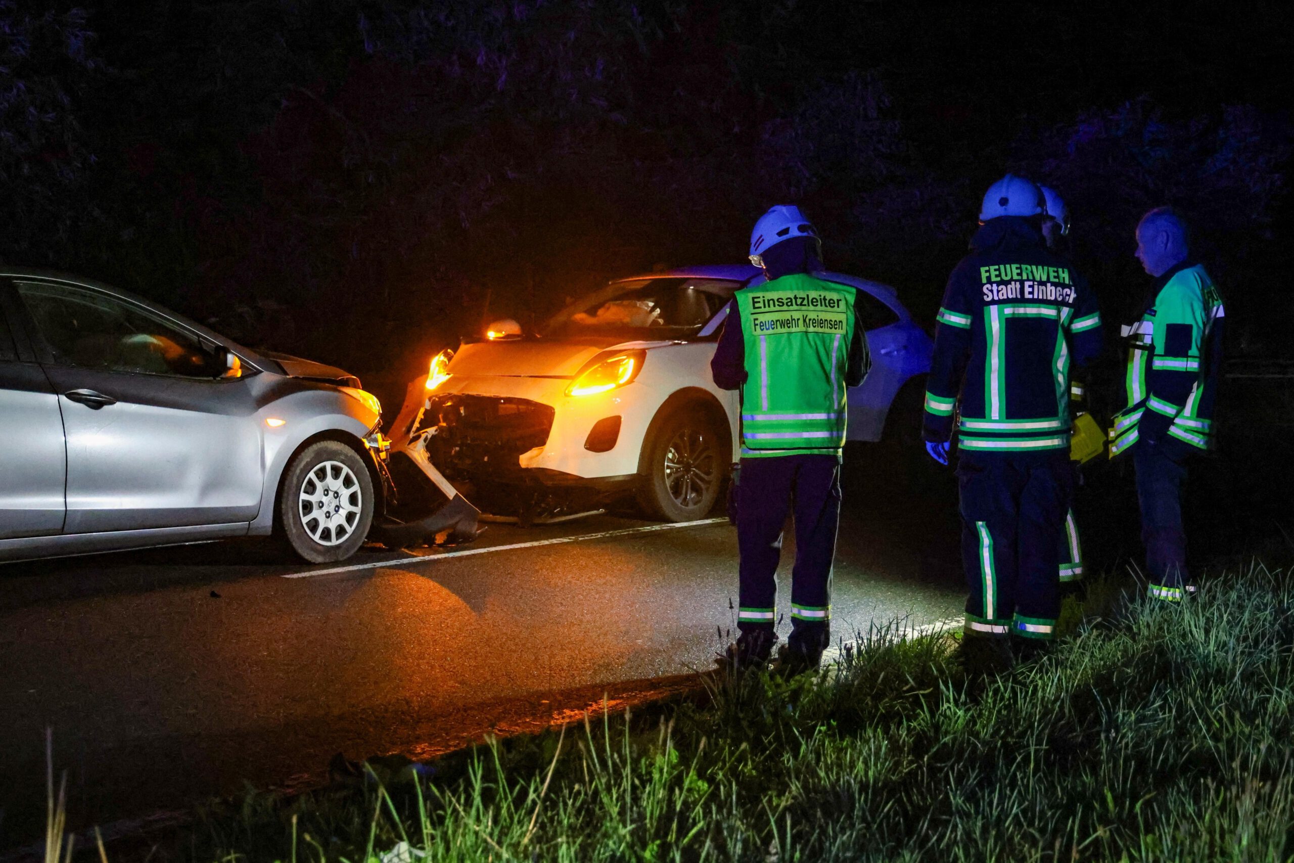 Schwerer Verkehrsunfall Nahe Billerbeck Zwei Autos Frontal